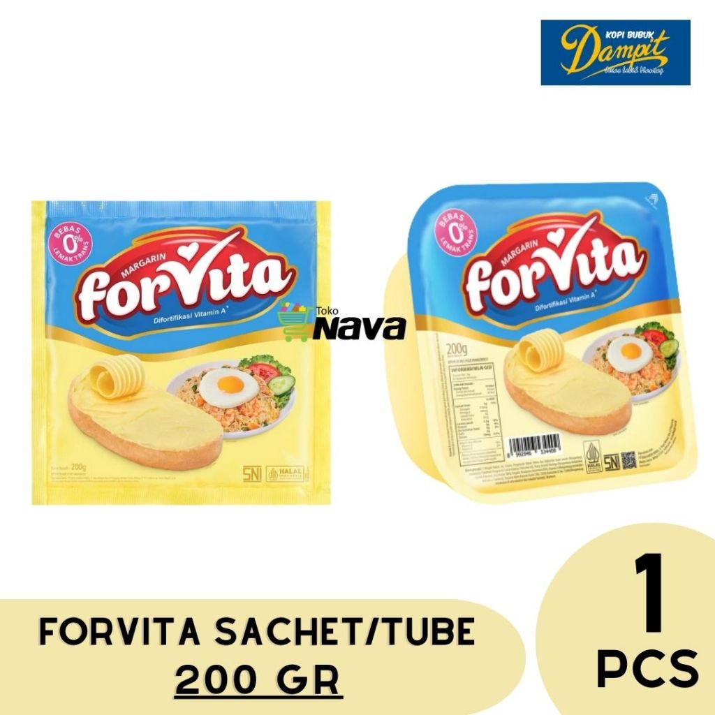 Jual FORVITA MARGARINE SACHET/TUBE 200gr / FORVITA MARGARINE | Shopee ...