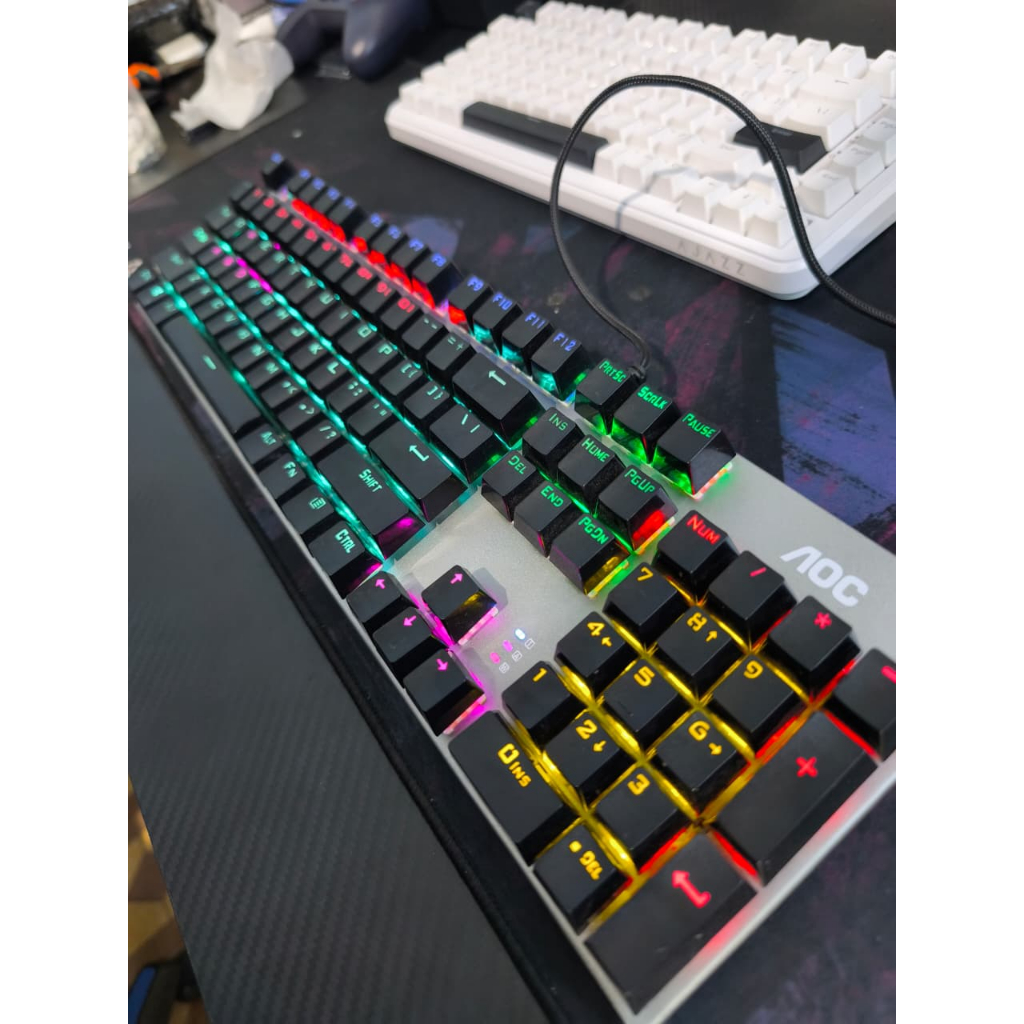 Jual Keyboard AOC GK410 Mechanical (Blue Switch) | Shopee Indonesia