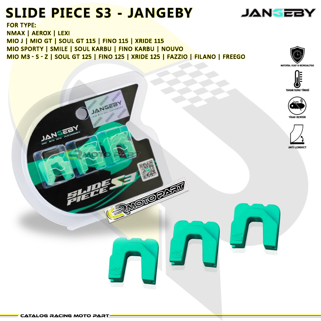 Jual Slider Slide Piece JANGEBY S3 Nmax Aerox Lexi Mio Karbu Mio J m3 ...