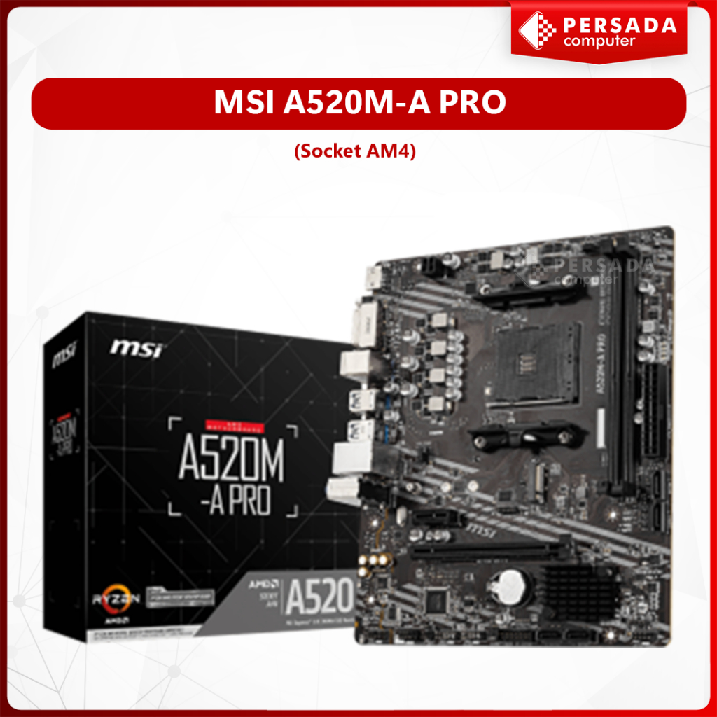 Jual MSI A520M-A PRO (Socket AM4) | Shopee Indonesia