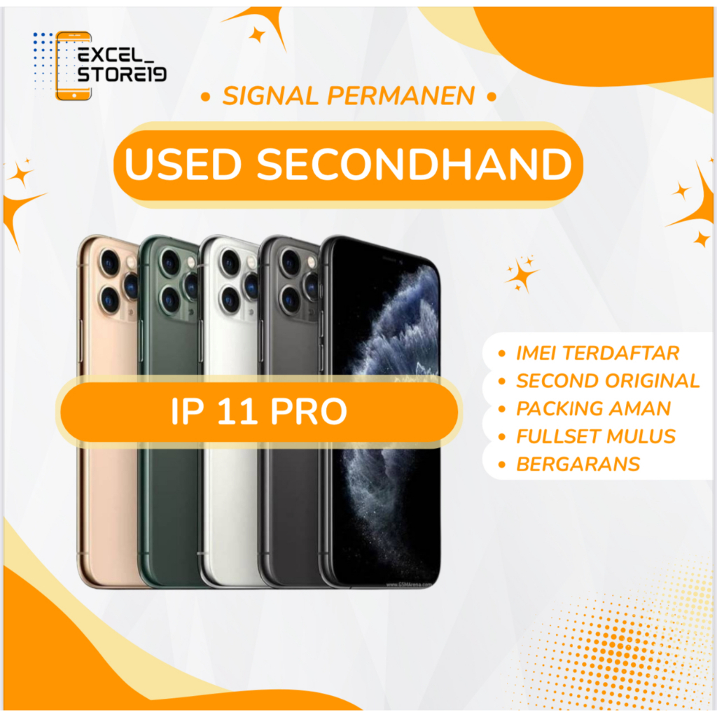 Jual IP 11 Pro 64Gb / 256Gb / 512Gb Second Imei Terdaftar Fullset ...