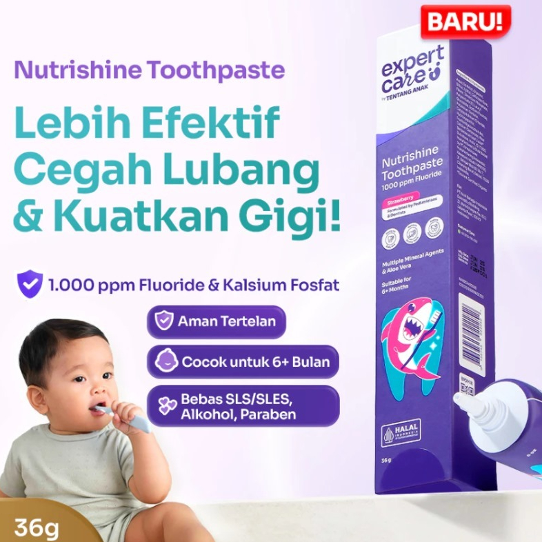 Jual EXPERT CARE Nutrishine Toothpaste Pasta Gigi 36gr 1000 ppm Fluoride | Shopee Indonesia