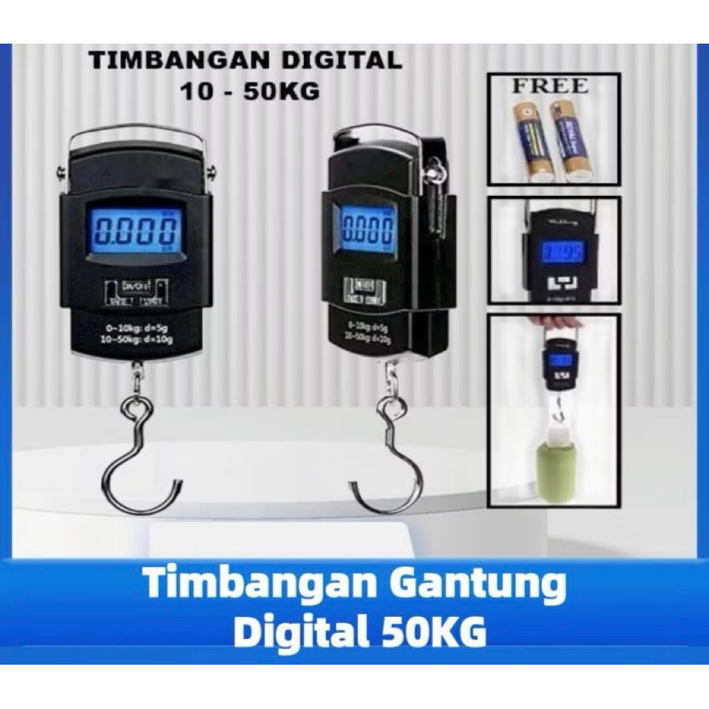 Jual Alat Timbangan gantung digital portable scale 50kg berkualitas ...
