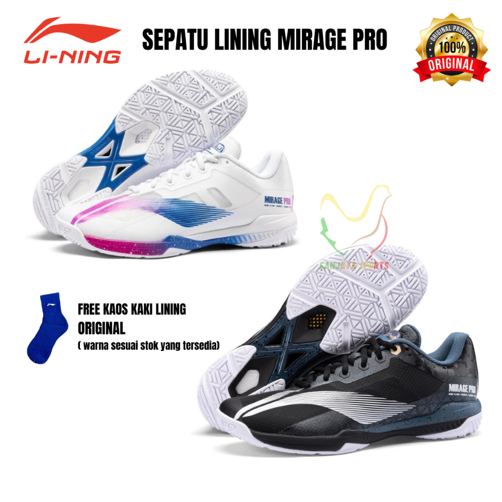 Jual SEPATU LINING BULUTANGKIS BADMINTON LINING MIRAGE PRO ORIGINAL ...
