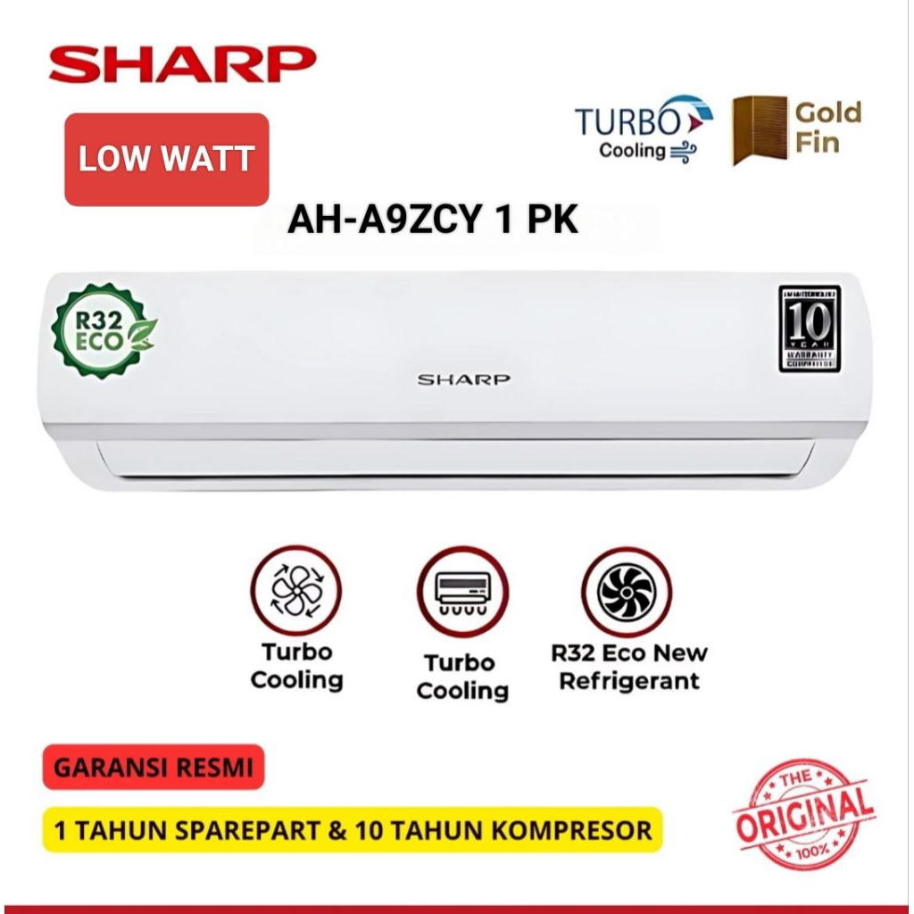 Jual AC SPLIT SHARP AH-A9ZCY 1 PK FREON R32 (GARANSI RESMI) | Shopee ...