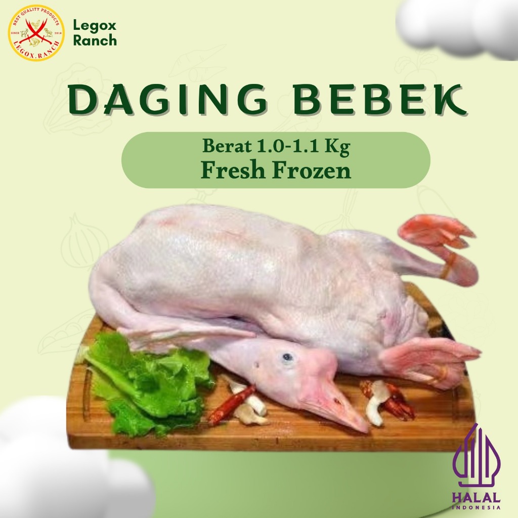 Jual DAGING BEBEK HIBRIDA/PEKING FRESH FROZEN 1 KG UTUH DENGAN KEPALA ...