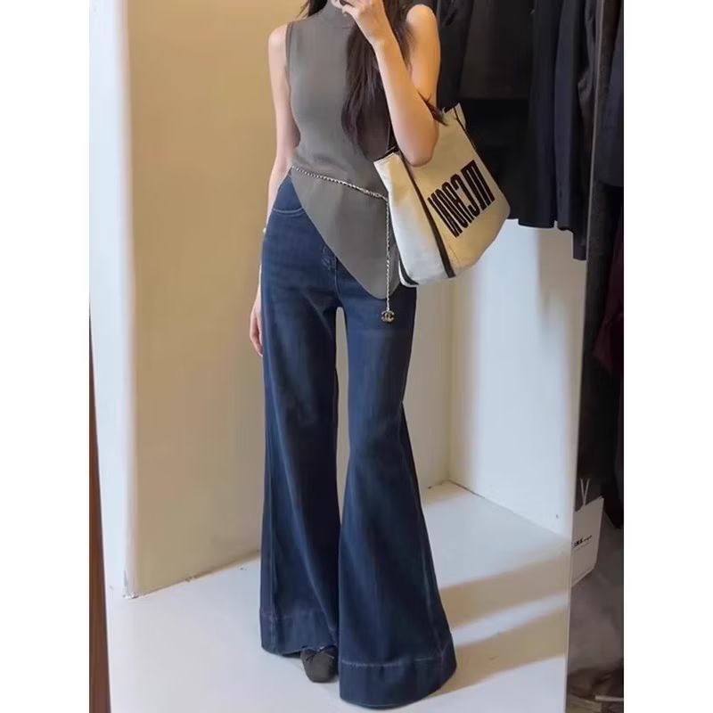 Jual RALPH.LN - Highwaist Cutbray Jennie Korean Style Celana Wanita ...