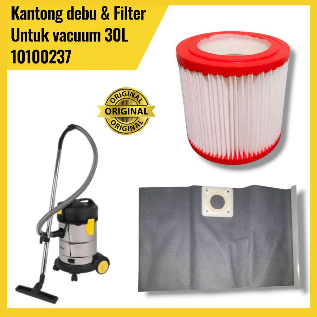 Jual Kantong debu & Hepa filter Vacuum Cleaner Wet & dry krisbow ...