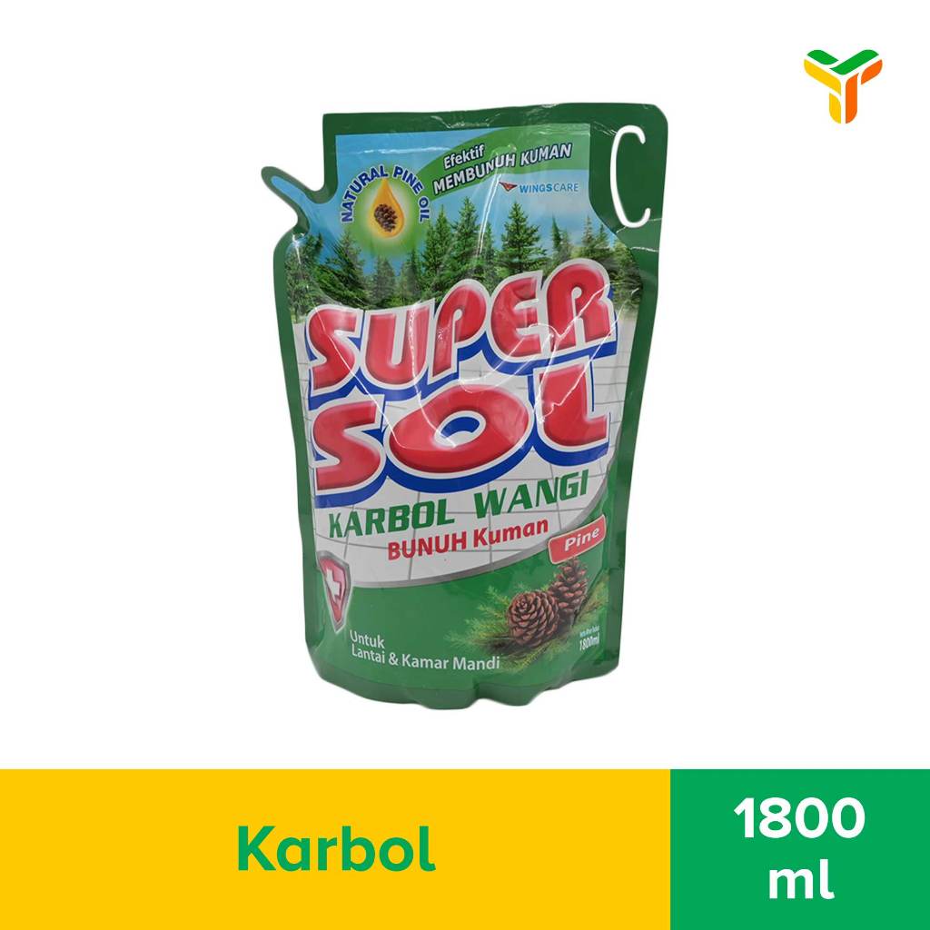 Jual Supersol Karbol Pine Refil 1500Ml | Shopee Indonesia