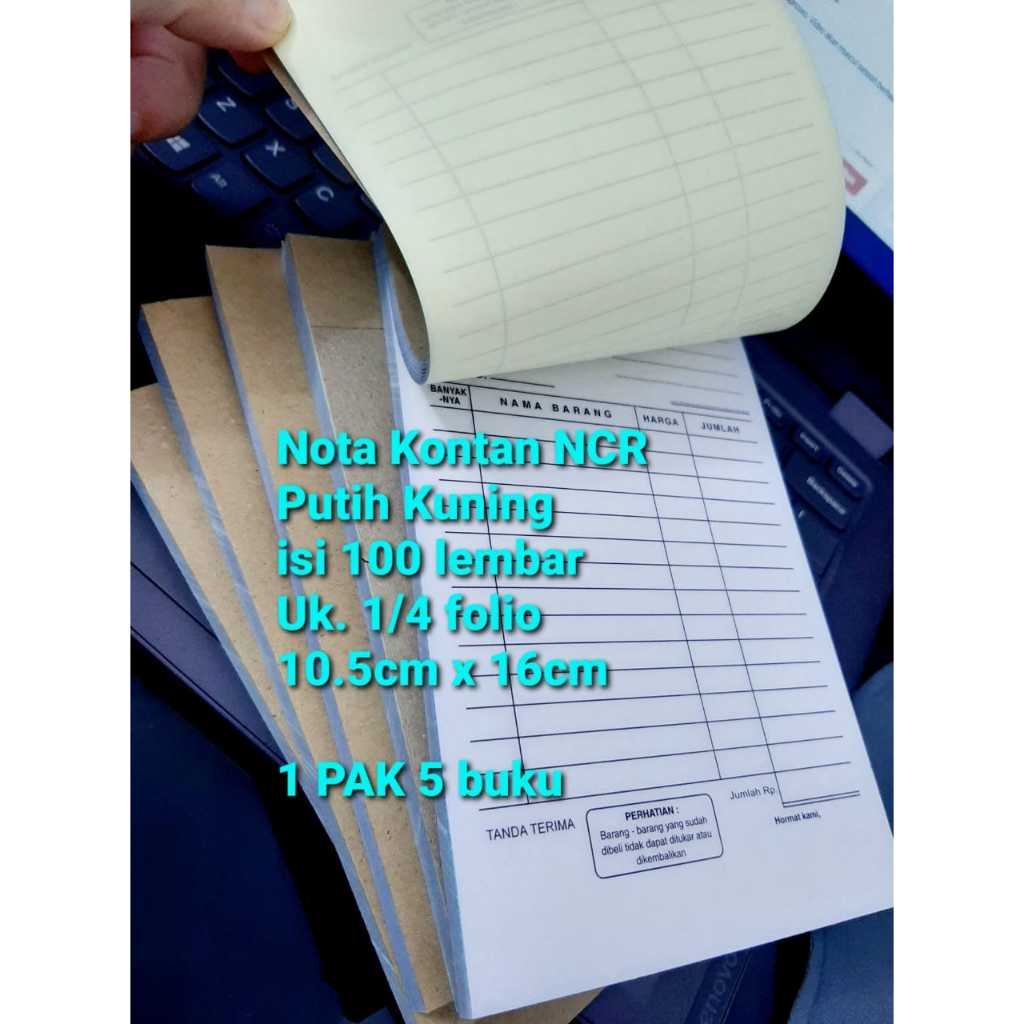 Jual Bon Faktur Nota Faktur Isi 100 lembar 2 ply nota cash 2 rangkap 1/ ...