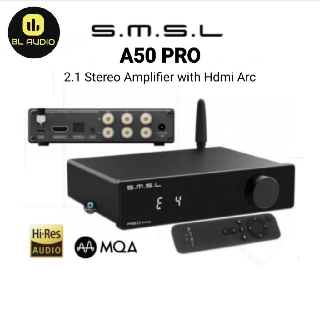 Jual SMSL A50 Pro A 50Pro A50Pro Stereo integrated Amplifiet with HDMI ...