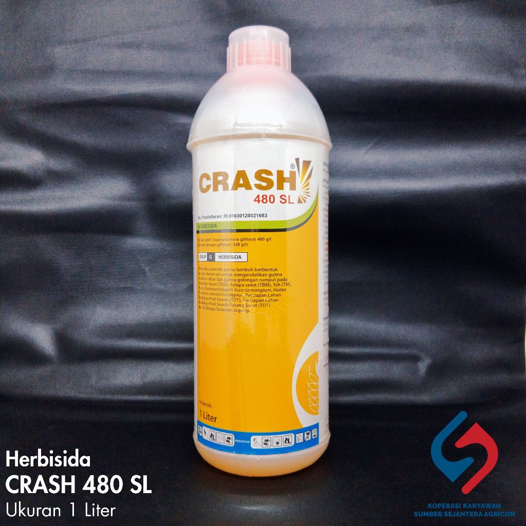 Jual CRASH 480 SL 1 liter Herbisida Pembasmi Rumput dan Gulma | Shopee ...