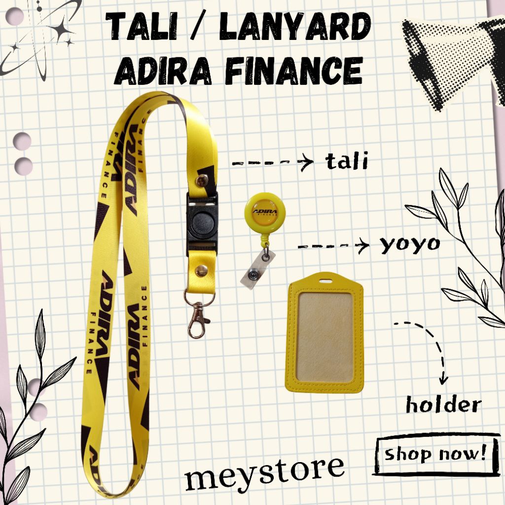 Jual Tali / Lanyard ADIRA FINANCE Kuning Kualitas Premium [STOCK ...