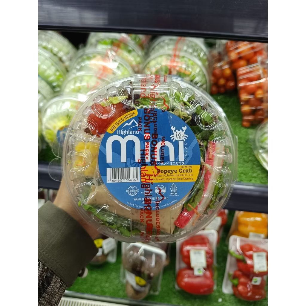 Jual Highland Mini Popeye Crab Salad With Crab Dressing Twin pack 100 ...