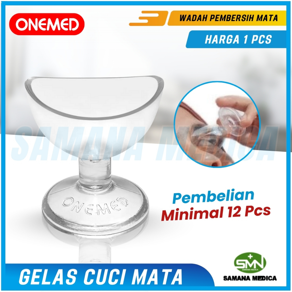 Jual ONEMED - Gelas Cuci Mata Plastik / Wadah Pembersih Mata Harga 1 ...