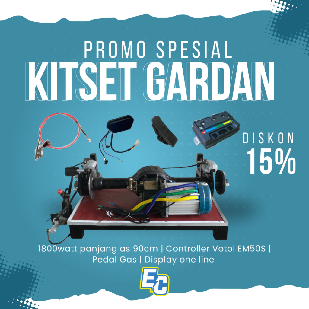 Jual Motor Listrik Gardan 1800W, 2200W BLDC 60V Kit Konversi Mobil ...