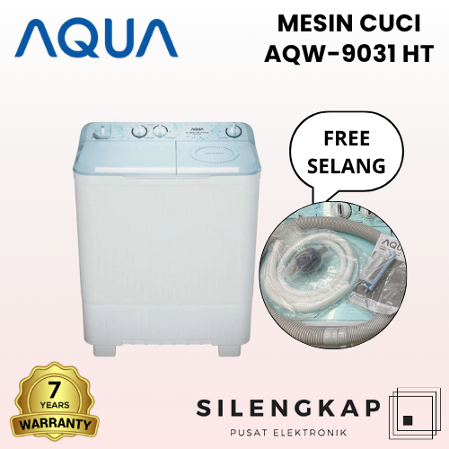Jual MESIN CUCI 2 TABUNG 9 KG AQUA QW 980 XT GARANSI RESMI / 9031 HT ...