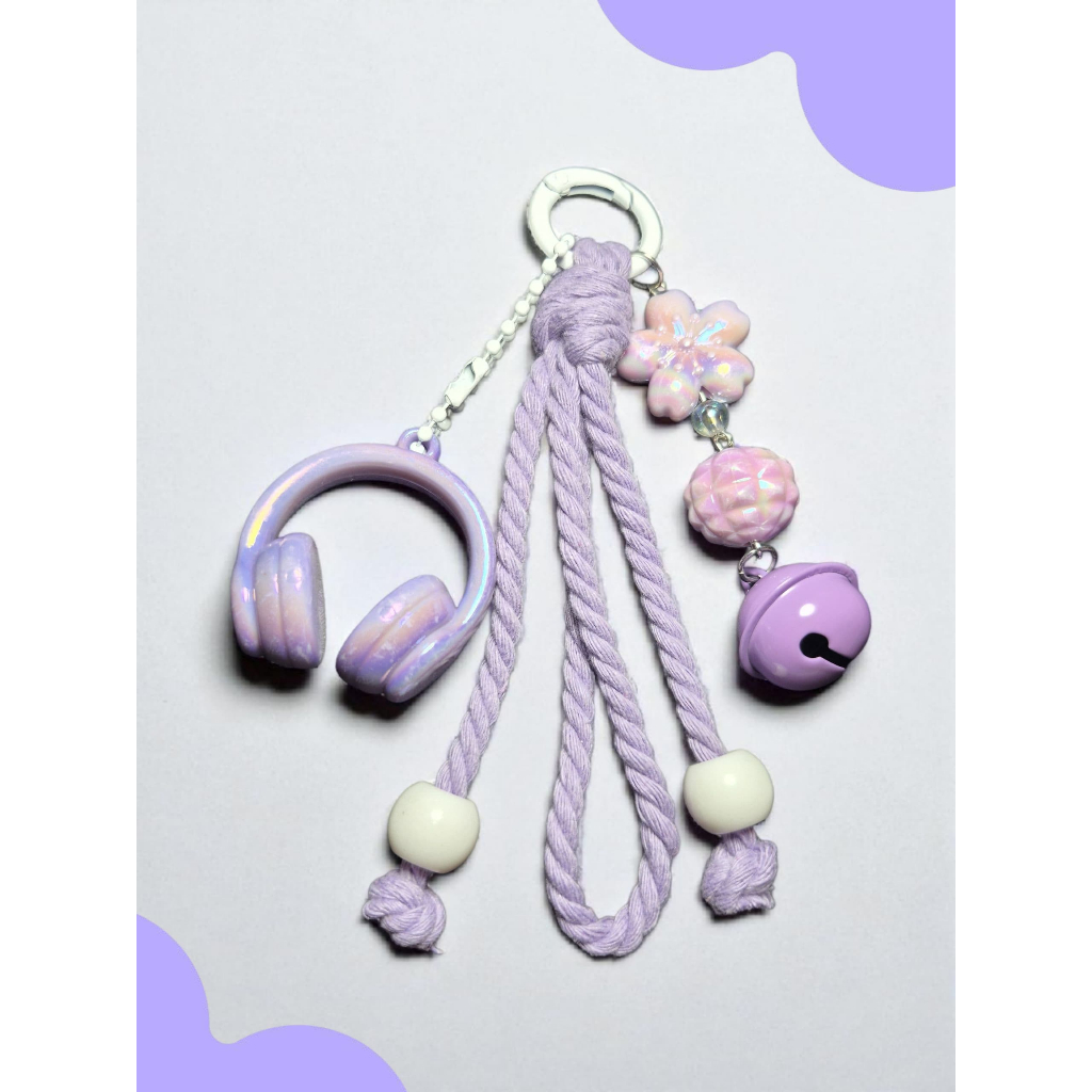 Jual Gantungan tas/kunci/hp seri headphone bagcharm keychain lucu ...
