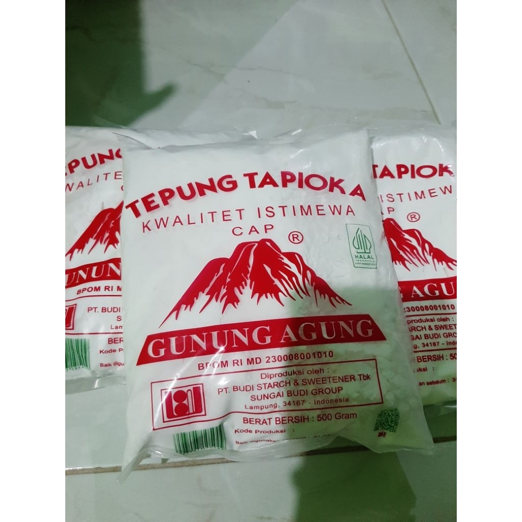 Jual TEPUNG TAPIOKA GUNUNG AGUNG 500 gram | Shopee Indonesia