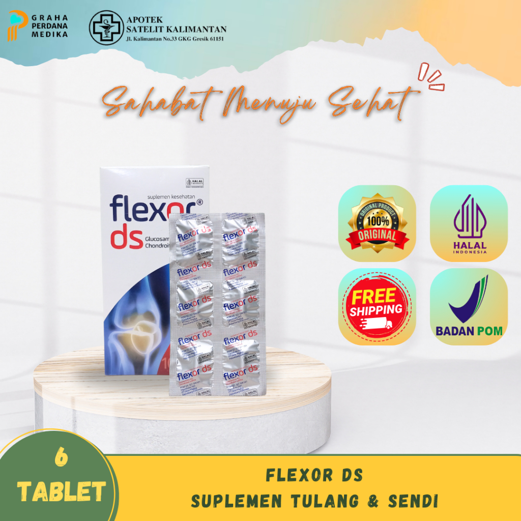 Jual FLEXOR DS - Suplemen Tulang Sendi (6 Tablet) | Shopee Indonesia