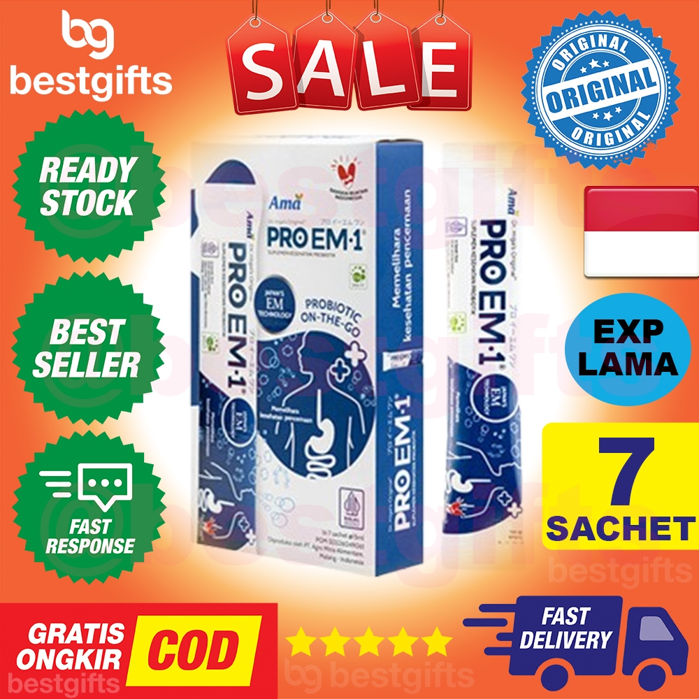 Jual PROBIOTIK PROEM1 PRO EM 1 SACHET BAKTERI BAIK MINUMAN PROBIOTIK ...