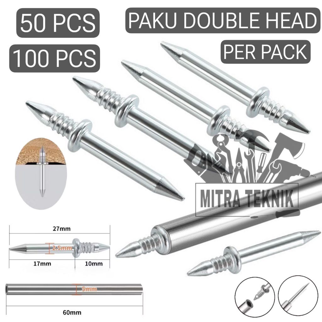 Jual Paku Double Head Paku 2 Arah Paku Sambungan Kayu Sisipan Kepala ...