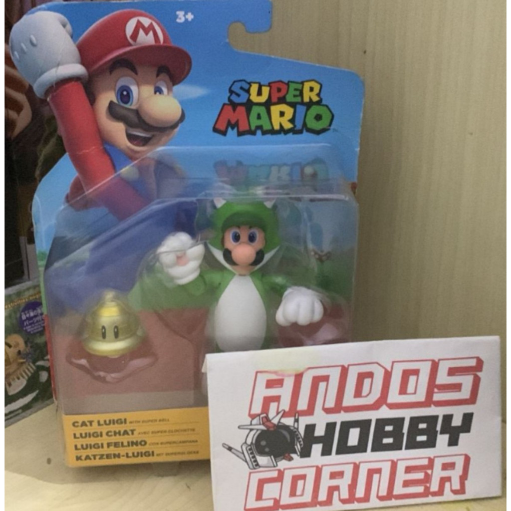 Jual JAKKS Super Mario Bros Cat Luigi + Super Bell | Shopee Indonesia