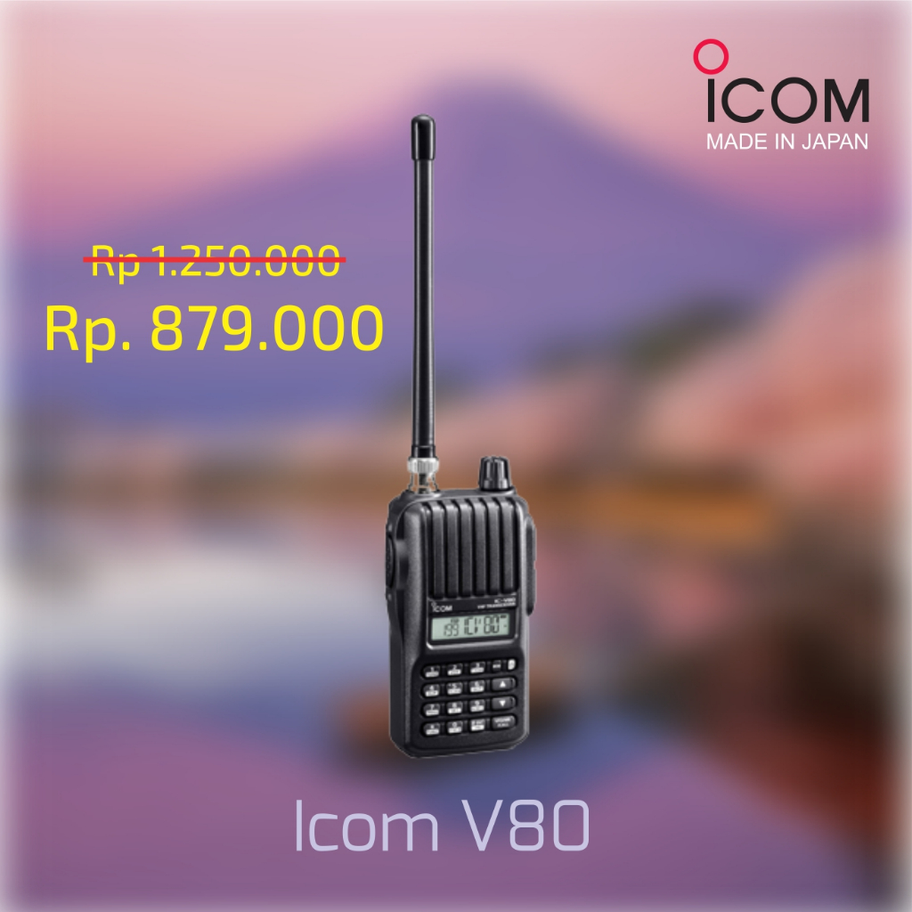 Jual Radio HT Handy Talky Walkie Talkie Icom V80 V 80 Radio Komunikasi ...