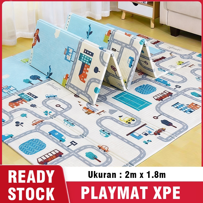 Jual Matras Lipat Bayi 180x200cm Playmat Lipat Foam Karpet Anak Tikar ...
