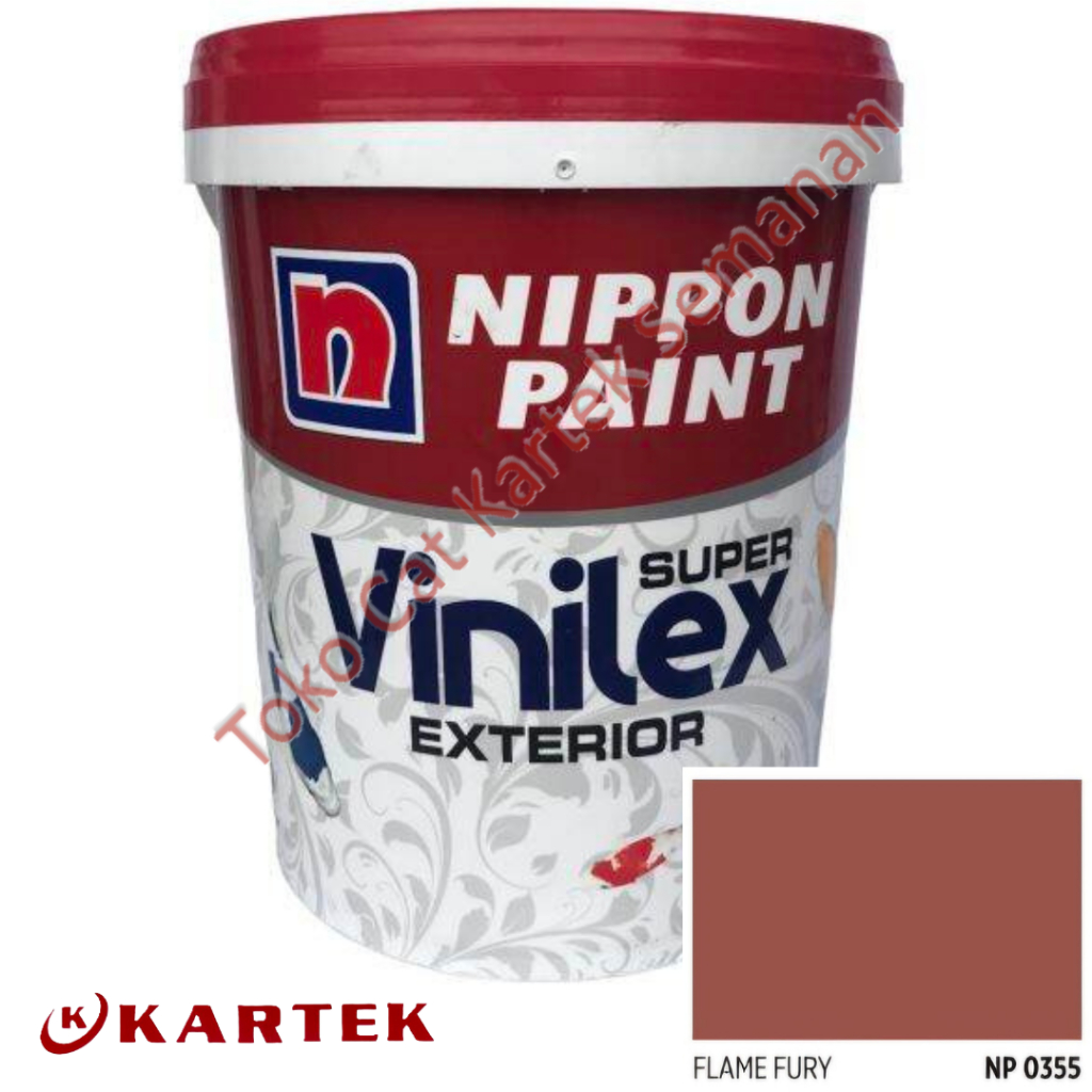 Jual Nippon Paint Vinilex Super Exterior FLAME FURY NP 0355 Cat Tembok ...