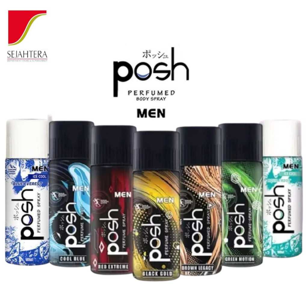 Jual POSH MEN BODY SPRAY 150ml all varian | Shopee Indonesia