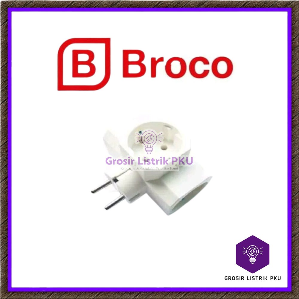 Jual Steker T Arde Broco Steker 3 Lubang Broco Steker T Arde Putih ...