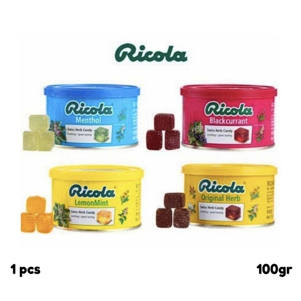 Jual Permen Ricola Sugar Free 100g Alpine Glacier Fresh Mint Original ...