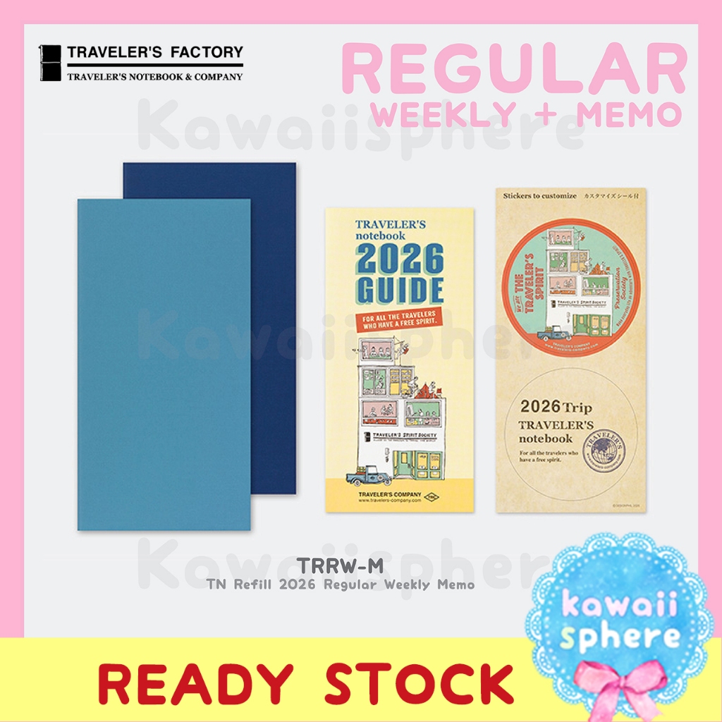 Jual Traveler's Notebook 2026 Refill Weekly Memo (Regular Size ...