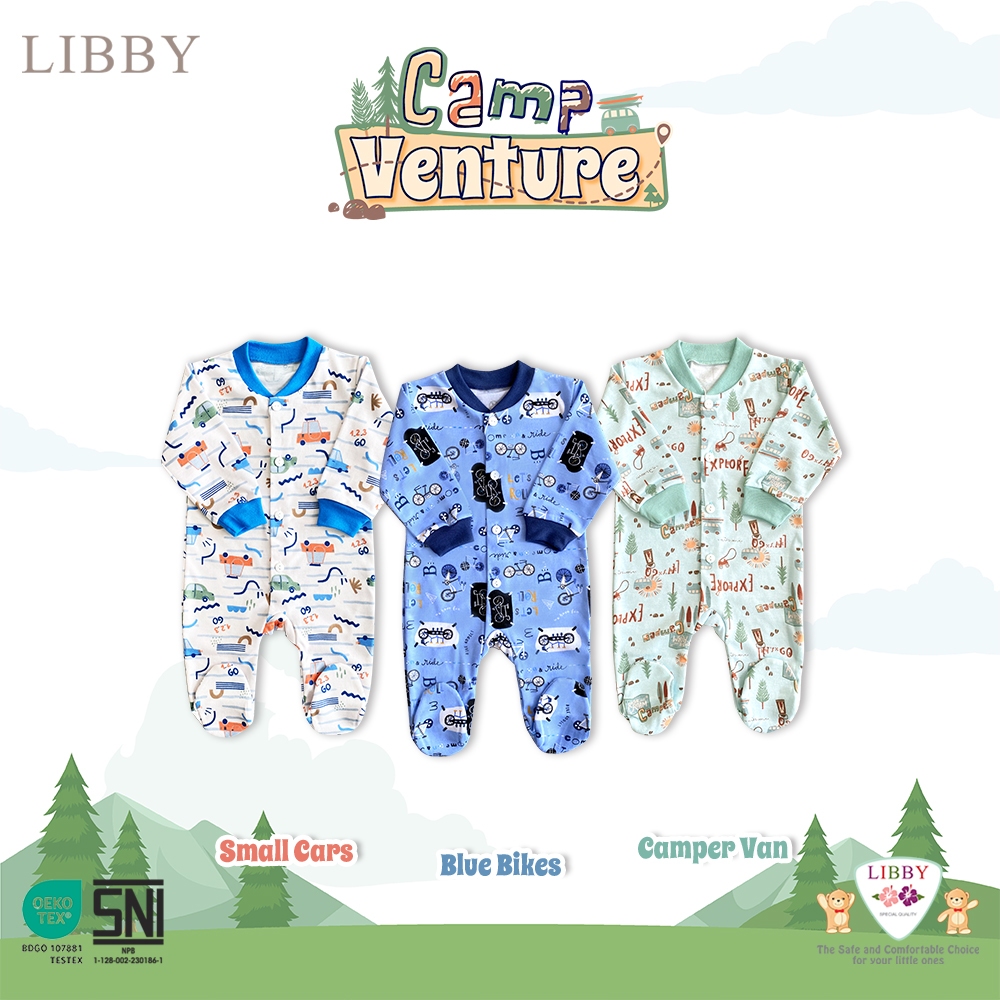 Jual LIBBY Baju Kodok Panjang Tutup Kaki Motif Unisex (1 pcs) | Bon ...