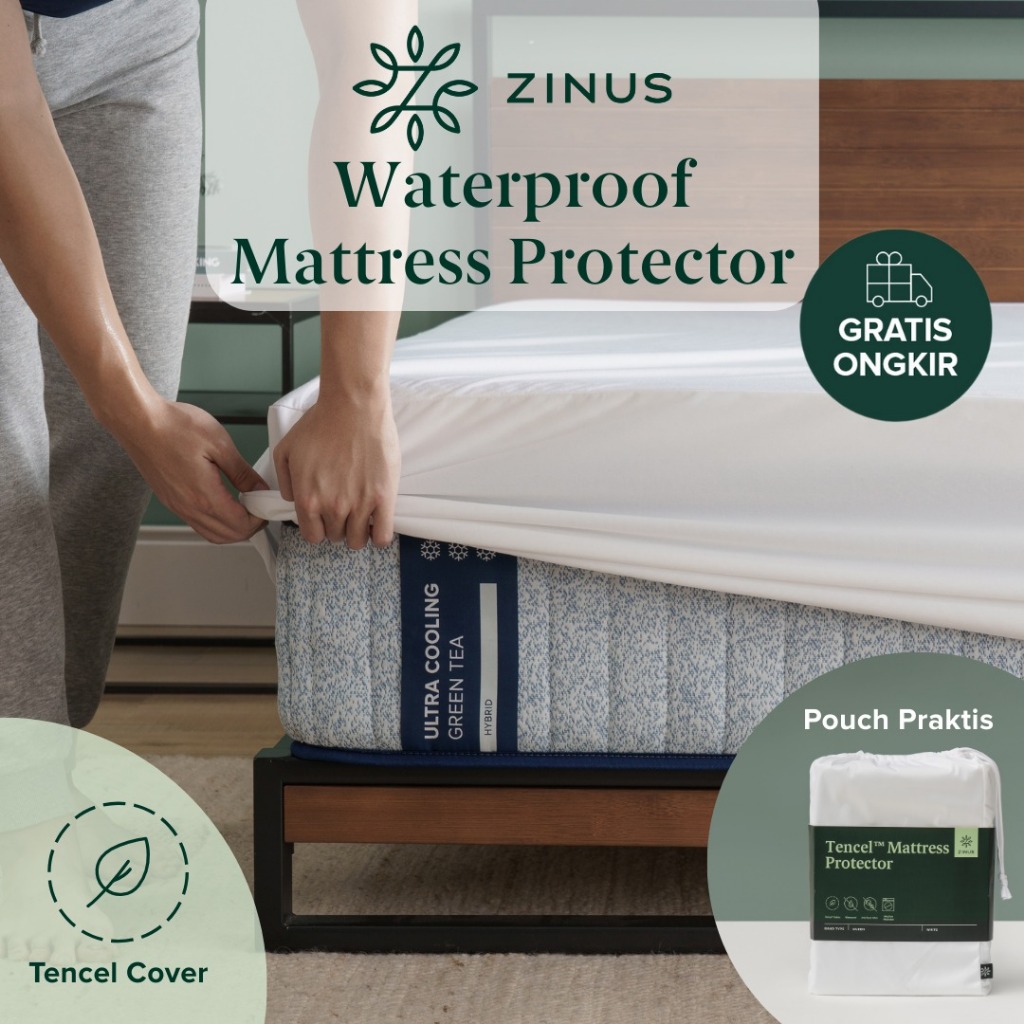 Jual Zinus Tencel Matras Protector Waterproof Pelindung Kasur | Shopee ...