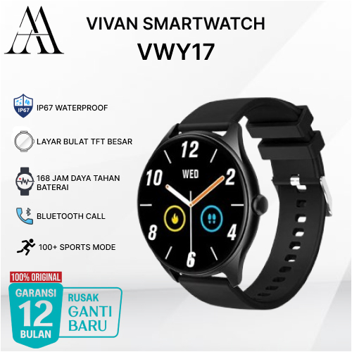 Jual Smartwatch VIVAN VWY17 TFT Screen 1.39" 130+ Sports Mode Health ...