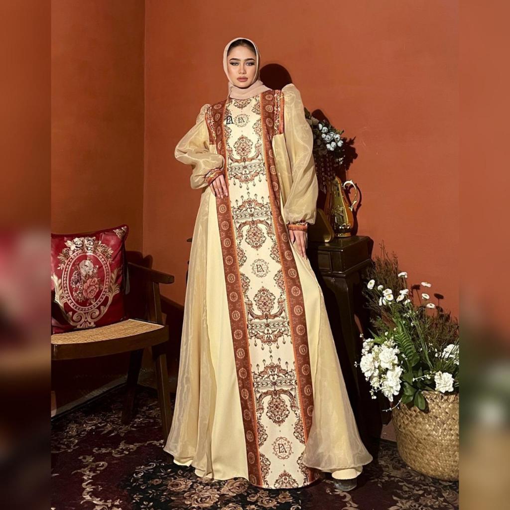 Jual Adisyaa Dress Gold dan Nayv Gamis Only Material Lady Zr Mix ...