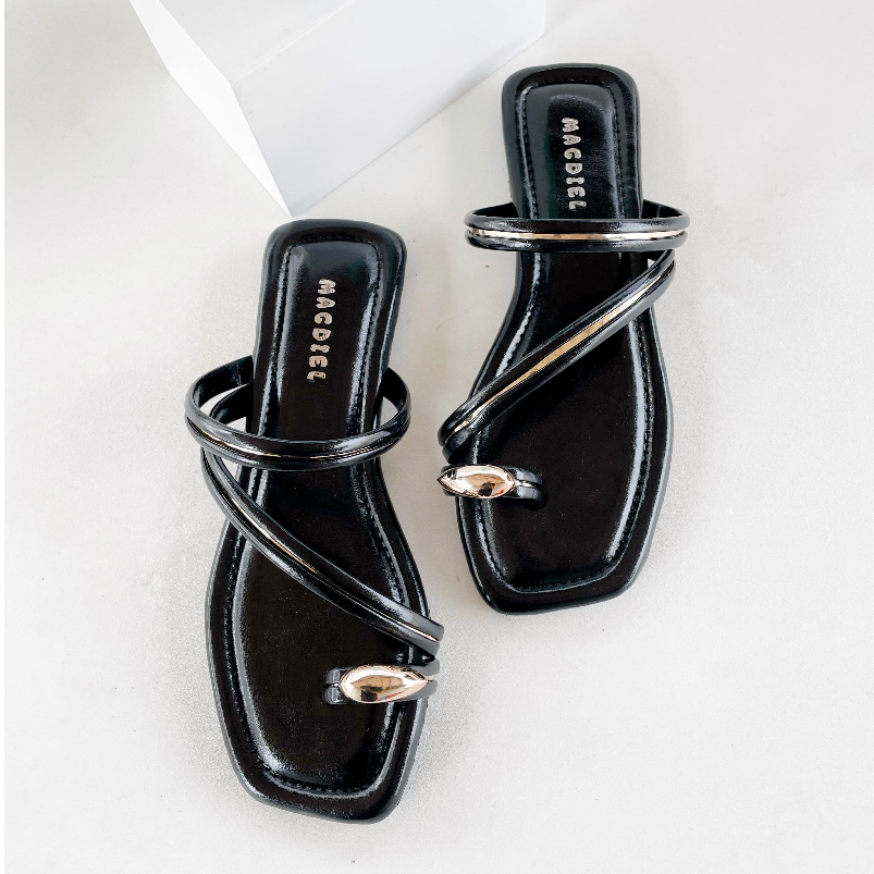 Jual Magdiel Malone Sandal Wanita Sandal Teplek Kekinian | Shopee Indonesia