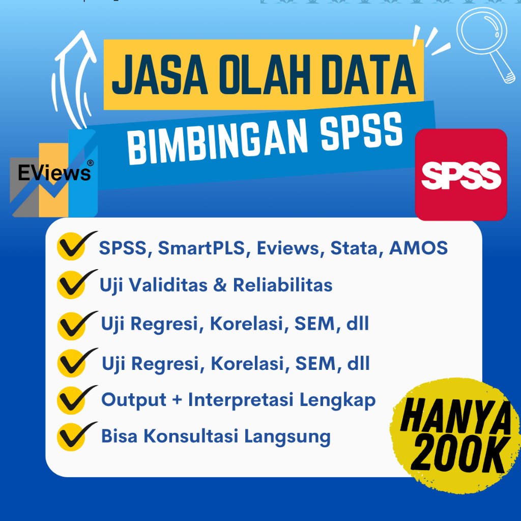 Jual Layanan Analisis Data Penelitian – SPSS, SmartPLS, EViews, Stata, AMOS | Shopee Indonesia