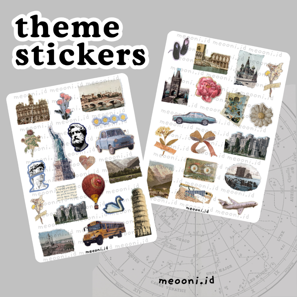 Jual STIKER TEMA AESTHETIC THEME STICKERS | Shopee Indonesia
