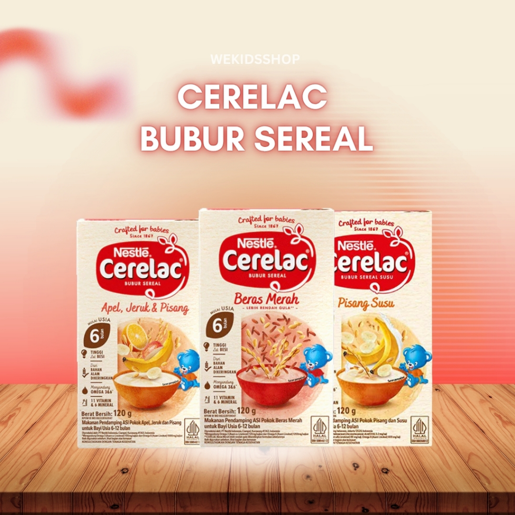 Jual Nestle Cerelac 6+ Rasa Beras merah,Pisang susu,Apel jeruk pisang ...