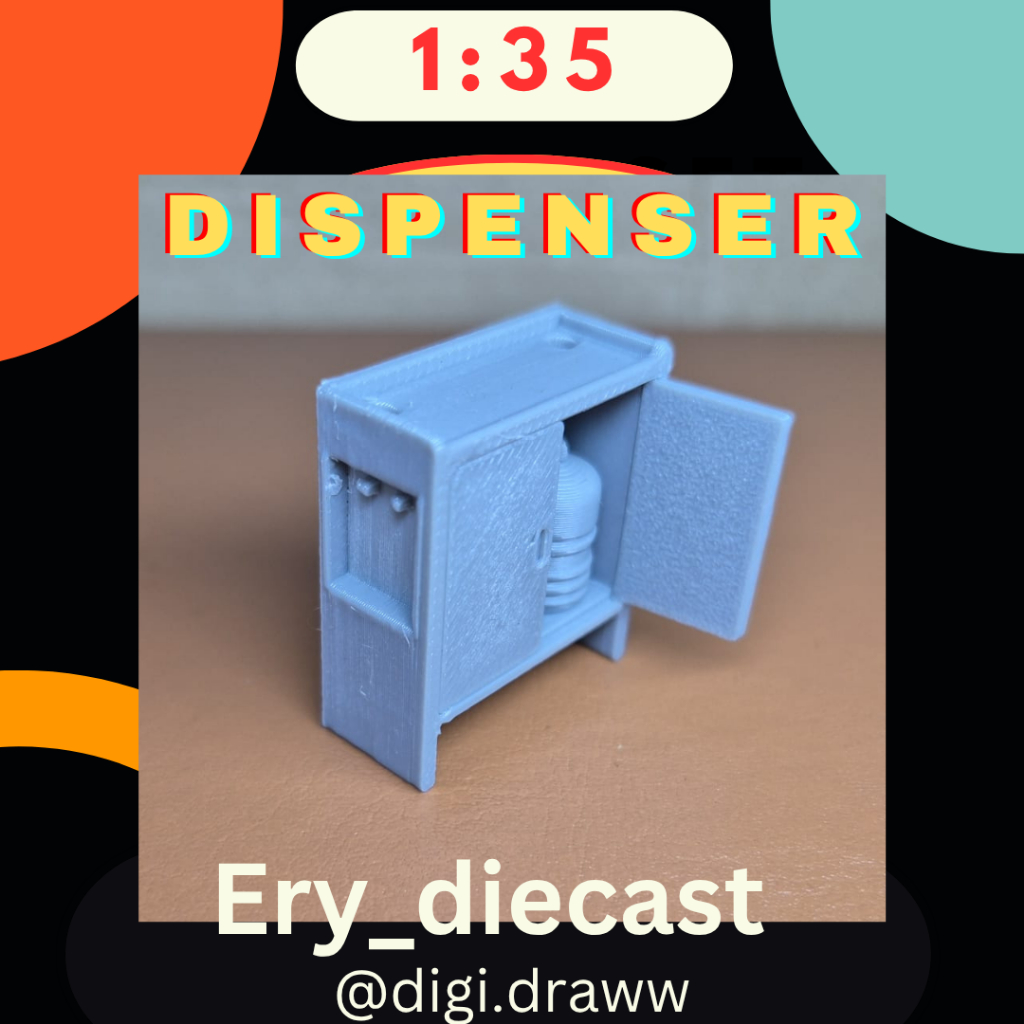 Jual Miniatur dispenser bus untuk bus plastik RKC 1:35 bahan plastik ...