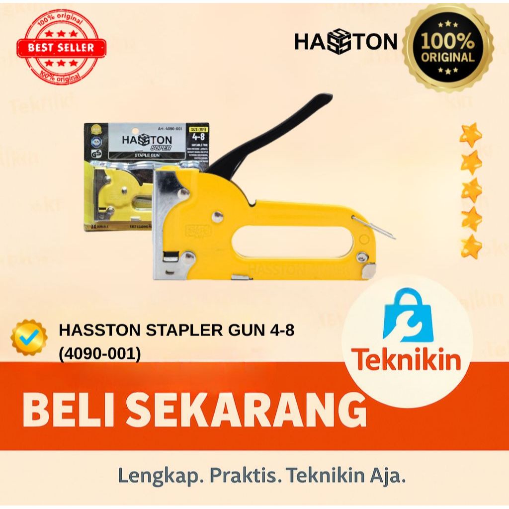 Jual Hasston Staple Gun 4-8 mm / Staples Tembak (4090-001) | Shopee ...