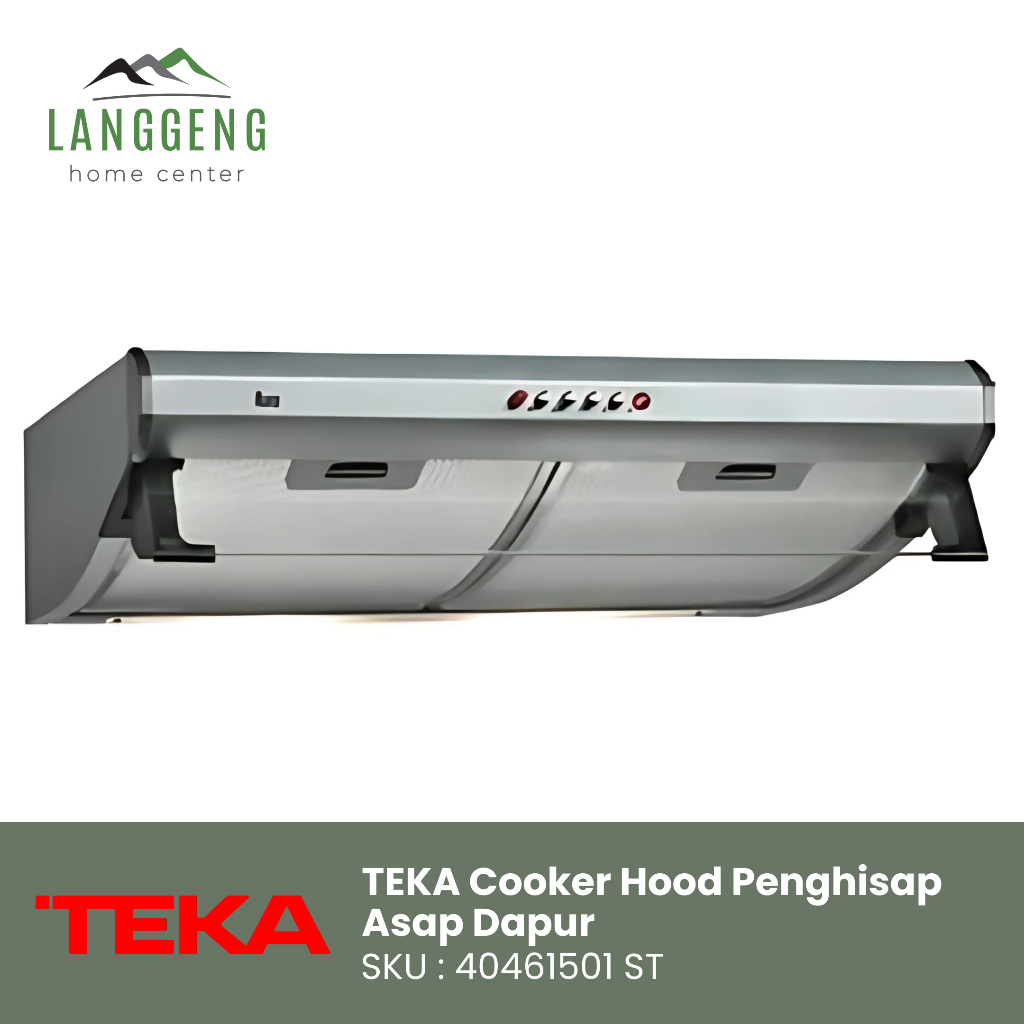 Jual TEKA Cooker Hood C-610 S/Steel – 60cm, 450 m³/h, 3 Speed, Delay ...