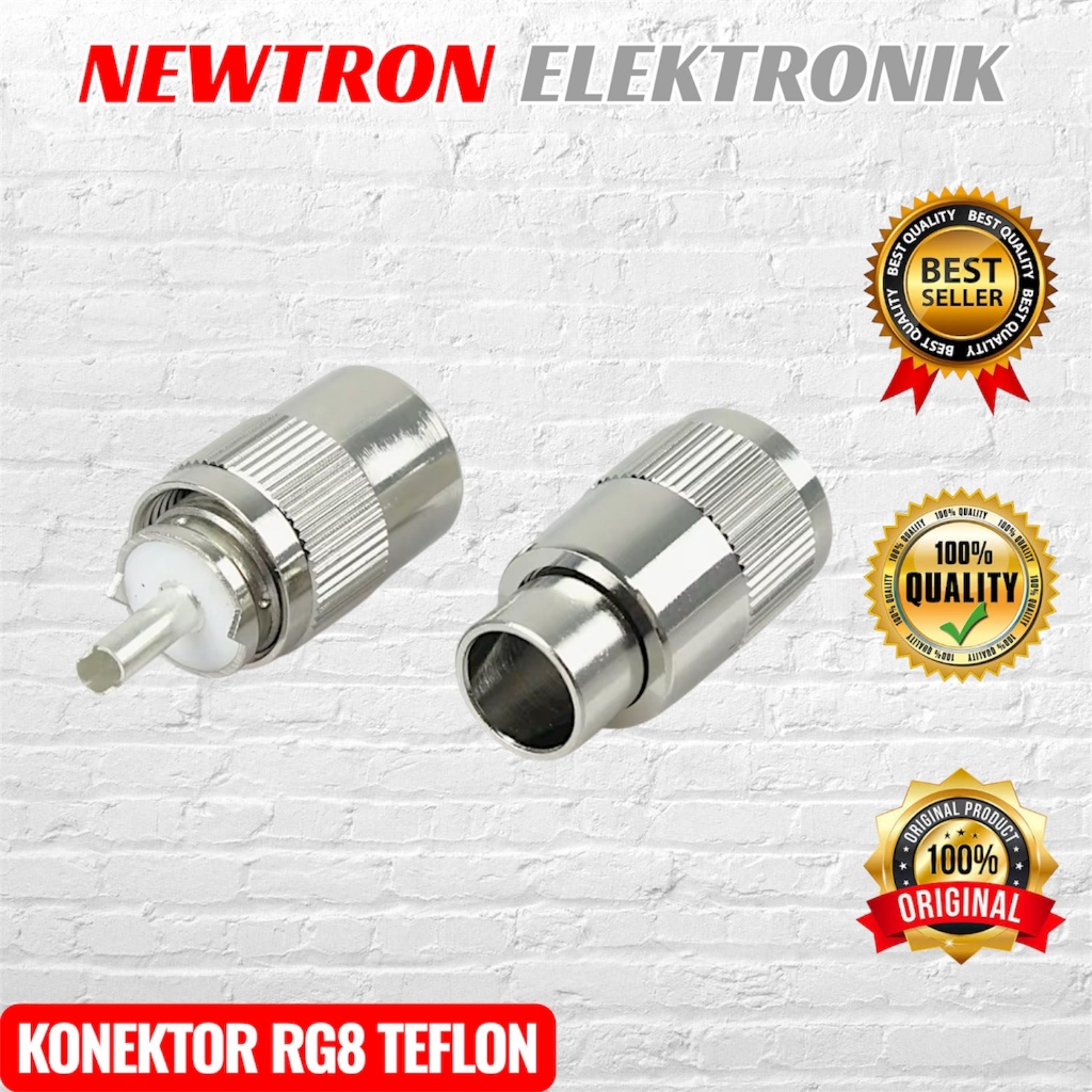 Jual Konektor RG8 PL259 PL Male Teflon | Shopee Indonesia