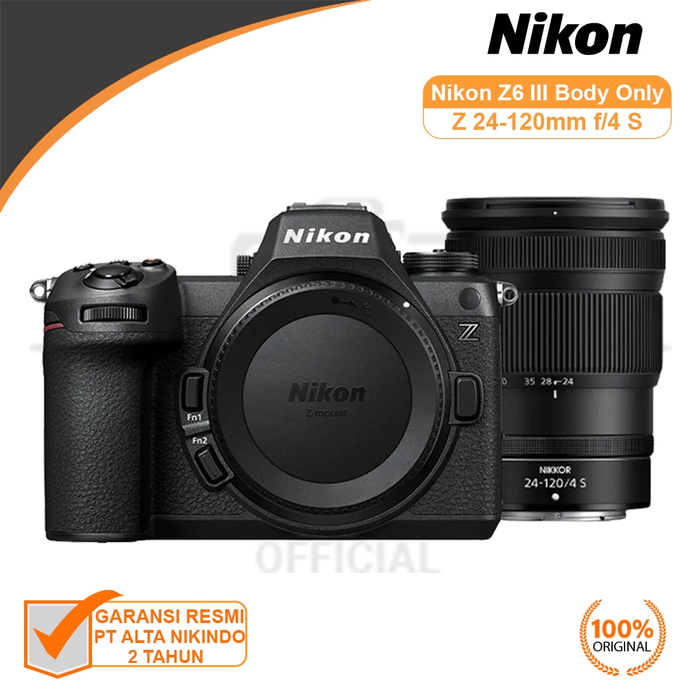 Jual Nikon Z6 III Kit 24-120mm f4 / kit 24-70mm f4 S / Body Only ...