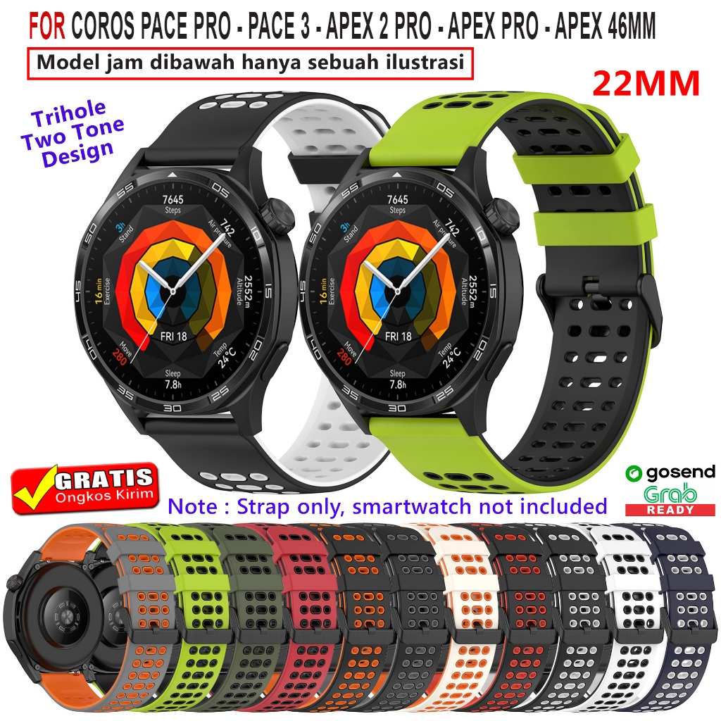 Jual Strap Tali Jam COROS PACE PRO - COROS PACE 3 - COROS APEX 2 PRO ...