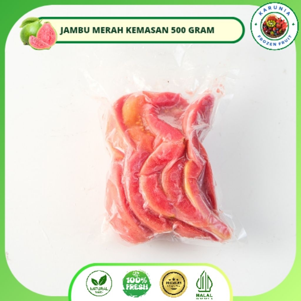 Jual Buah Jambu Merah Frozen / Jambu Beku Tanpa Kulit dan Non Biji ...