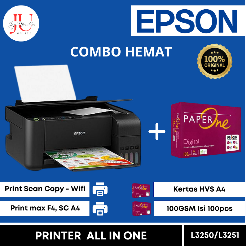 Jual EPSON Printer L3251 Combo Hvs & Kertas Foto Wifi All in One ...